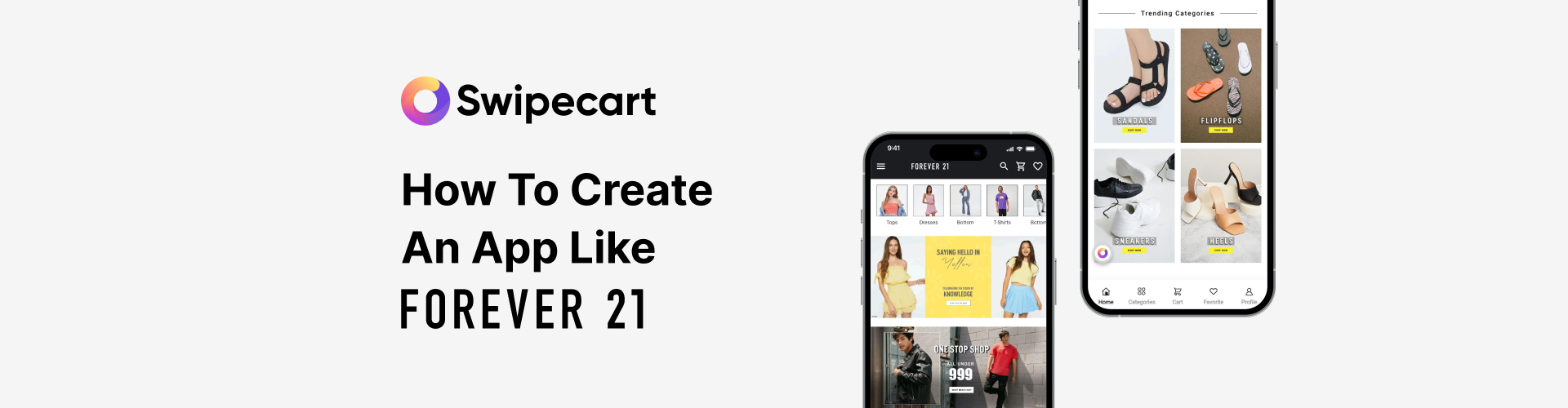 How to create an app like forever21