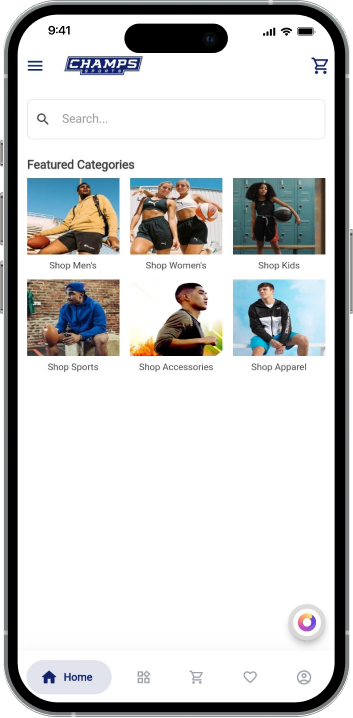 How to create an app like Champs Sports