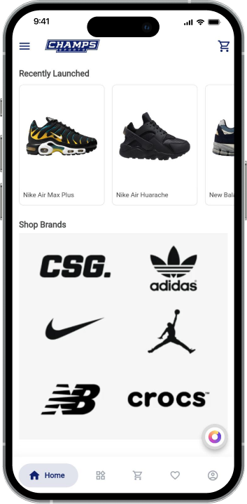 How to create an app like Champs Sports