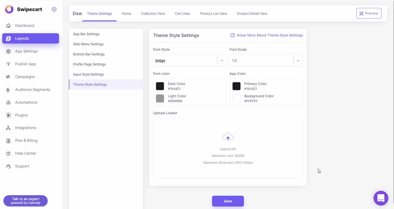 How to create an app like Dsw