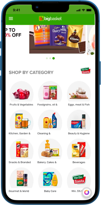 How to create an app like BigBasket