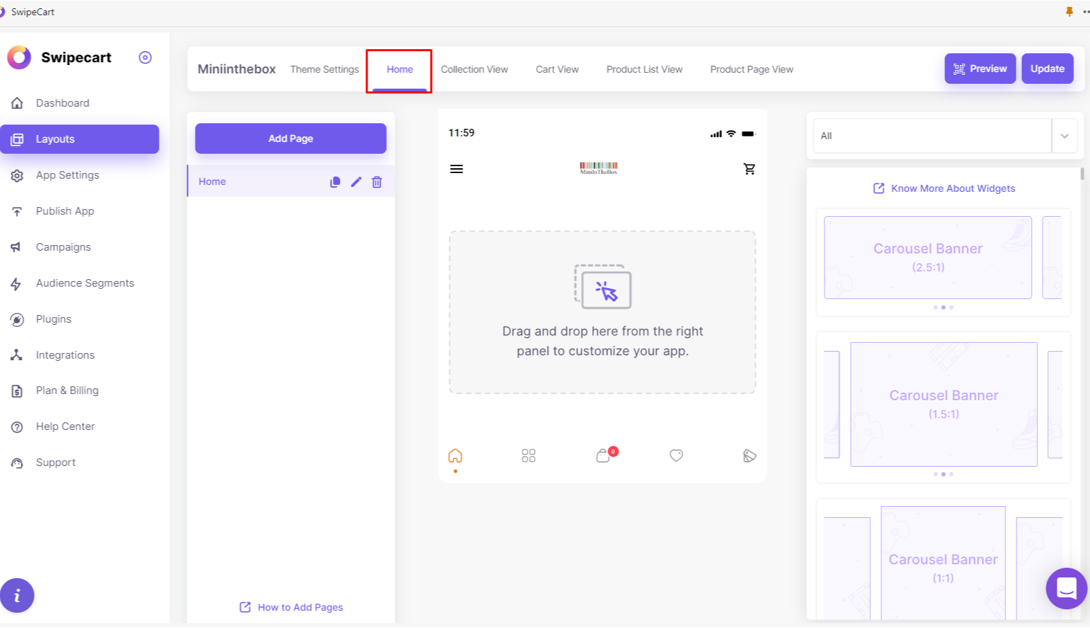 How to create an app like Miniinthebox