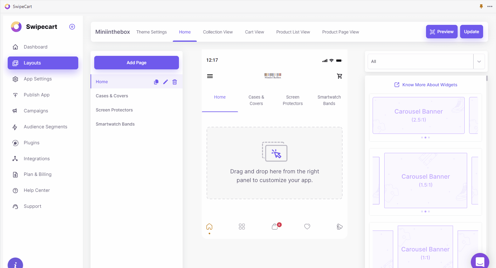 How to create an app like Miniinthebox
