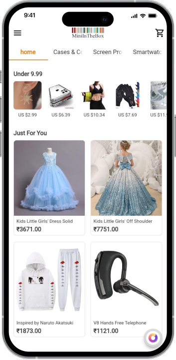 How to create an app like Miniinthebox