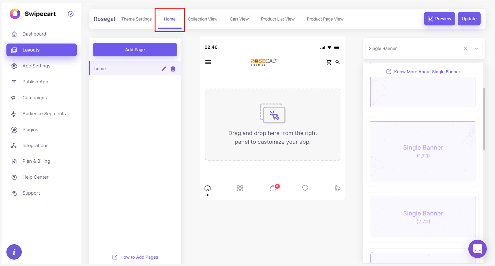 How to create an app like Rosegal