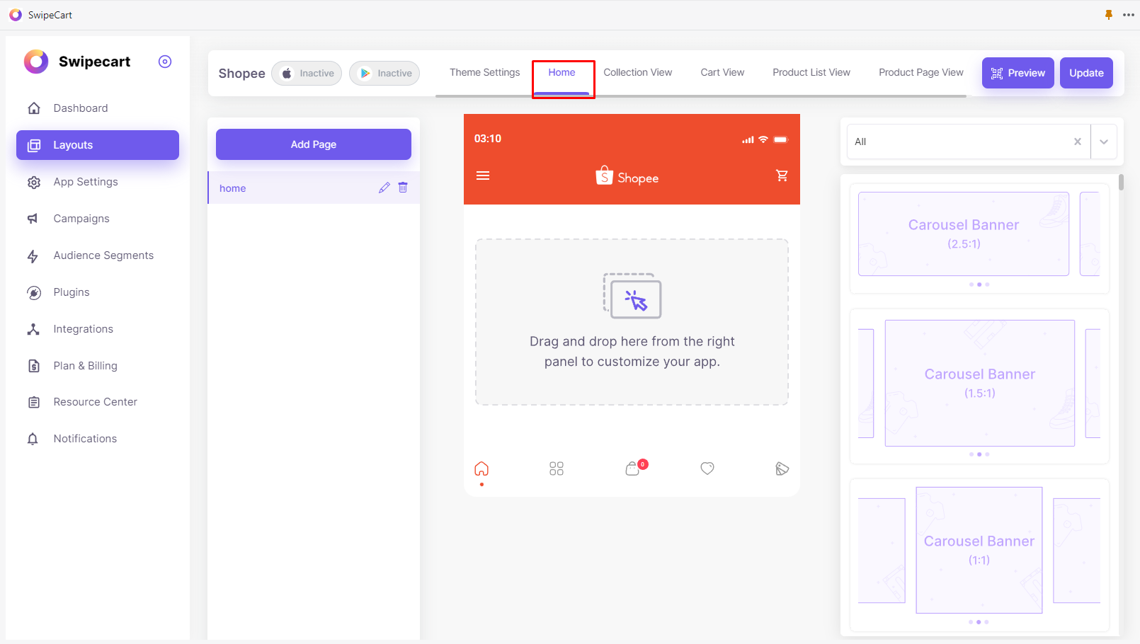 How to create an app like Shopee