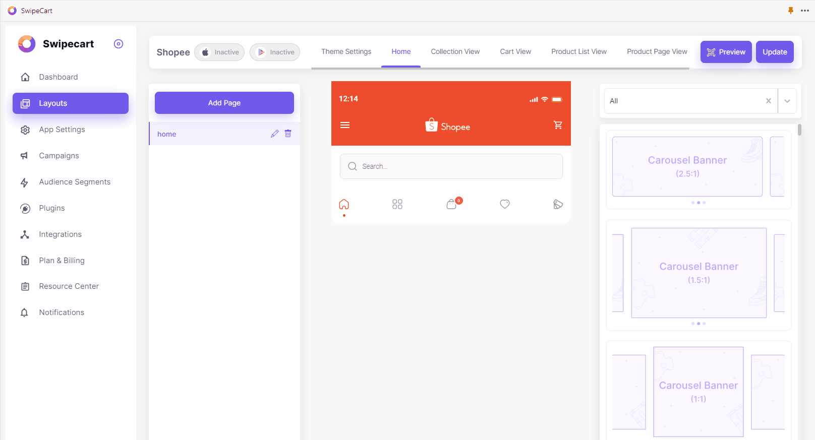 How to create an app like Shopee
