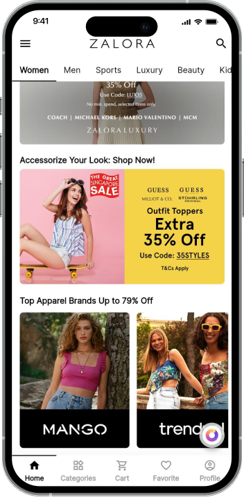 How to create an app like Zalora